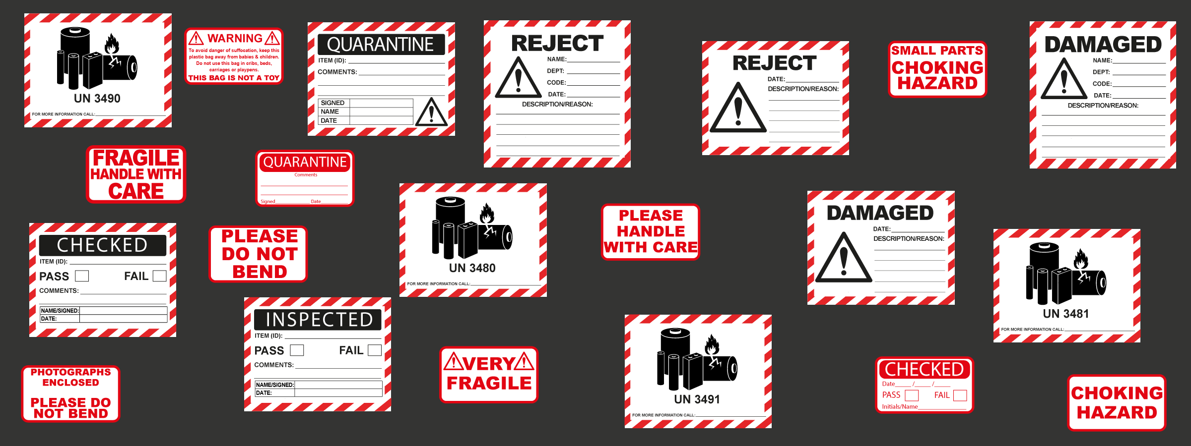 PPI Labels | Packaging Labels | Battery Labels | DG Labels | Liquid La