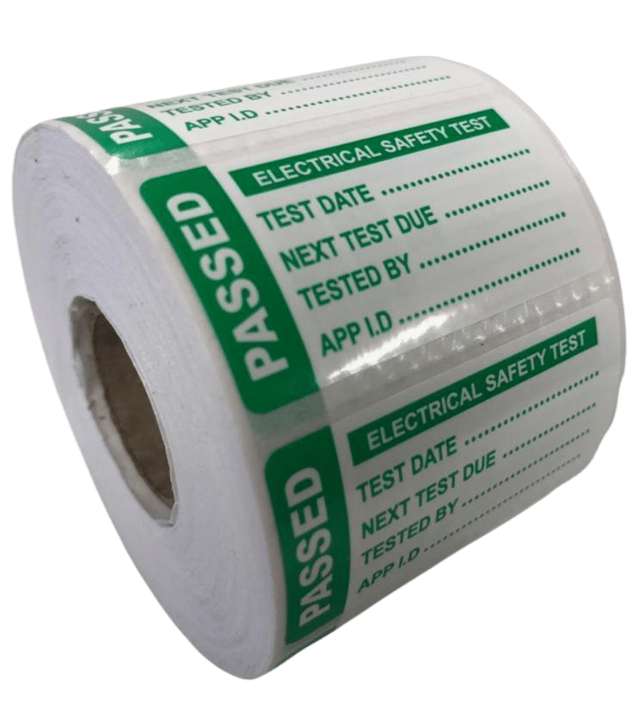 3rd Edition PAT Test Labels - Tough Water Resistant Polypropylene